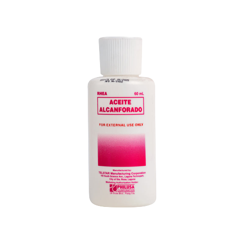 RHEA Aceite Alcanforado 17g / 100mL Topical Solution 60mL price in the ...